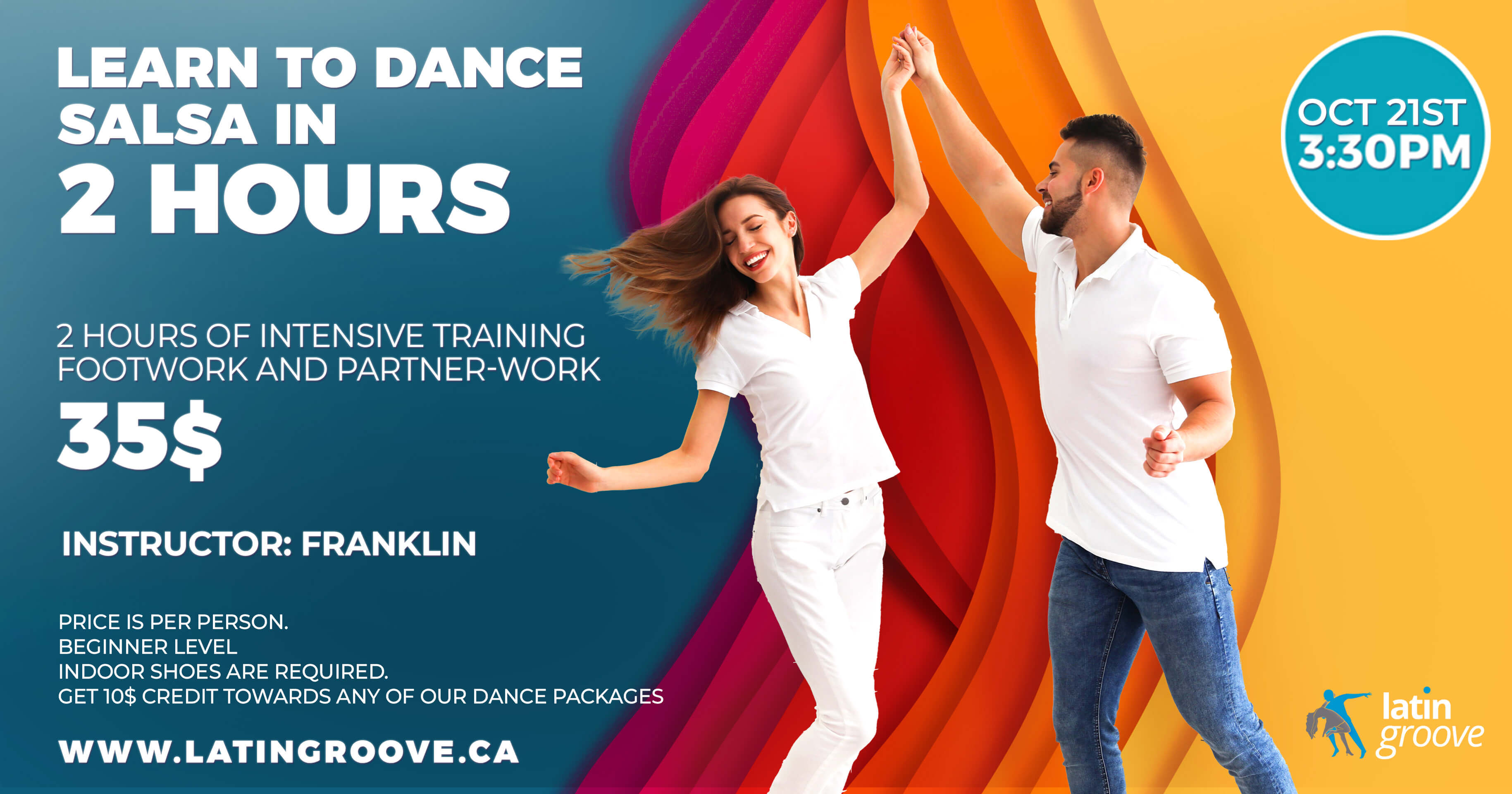 Dance in 2 hours with Latin Groove Intensive Beginner Course